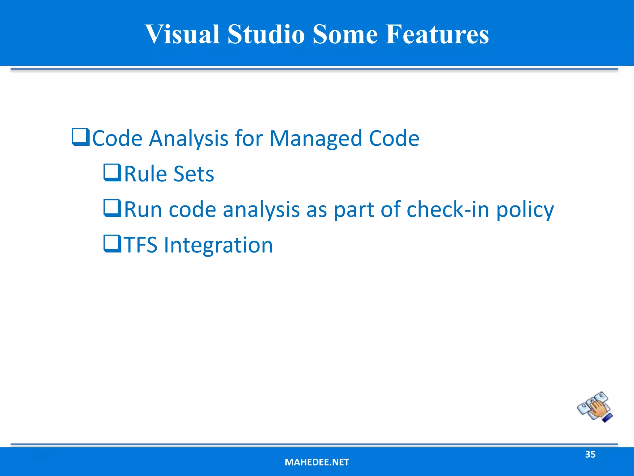 Increasing productivity using visual studio 2017 | PPTX