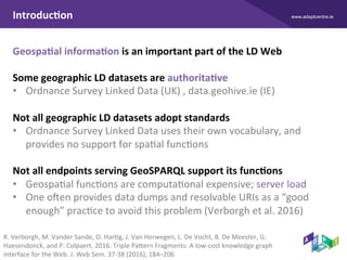 Client-side Processing of GeoSPARQL Functions with Triple Pattern Fragments | PDF | Databases ...