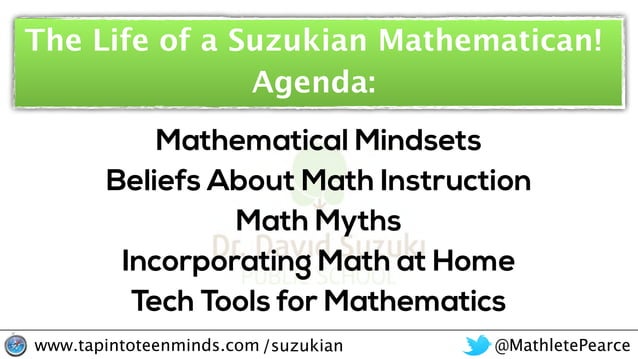 The Life of a Suzukian Mathematician! | Dr. D. Suzuki Public School ...