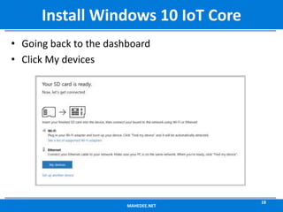 Introduction to Windows 10 IoT Core | PPTX