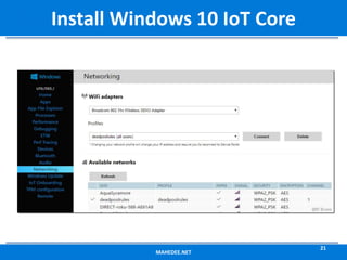 Introduction to Windows 10 IoT Core | PPTX