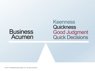 Boost Business Acumen & Build Your Credibility | PPT