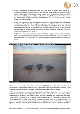 Programme Analysis - JSF F-35 from Lockheed Martin | PDF
