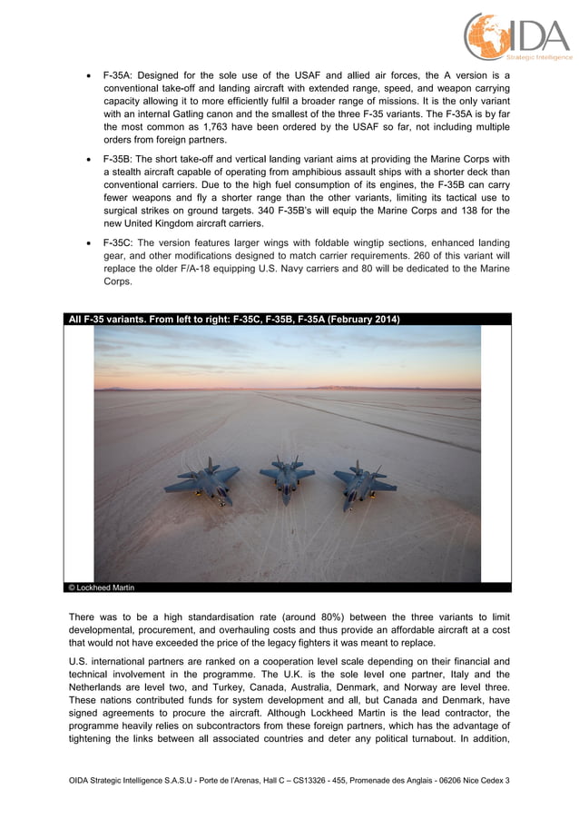 Programme Analysis - JSF F-35 from Lockheed Martin | PDF
