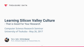 Learning Silicon Valley Culture | PPT
