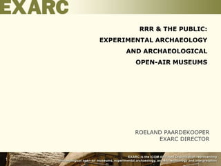 Pitch on experimental archaeology and more | PPTX