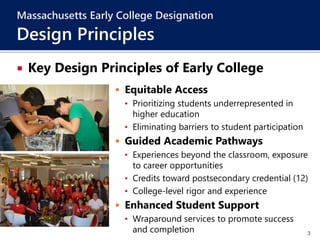 Massachusetts Early College Designation | PPT
