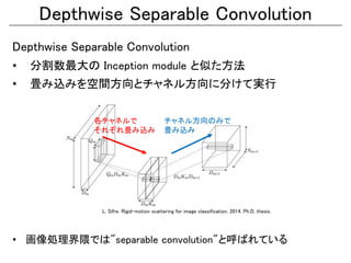 [DL輪読会]Xception: Deep Learning with Depthwise Separable Convolutions | PPTX