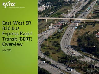 MDX SR836 BERT presentation | PPTX