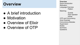 Elixir and OTP | PPT