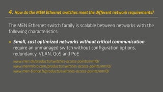 5 Things to Know about MENs Rugged Industrial Ethernet Switch Family | PPT