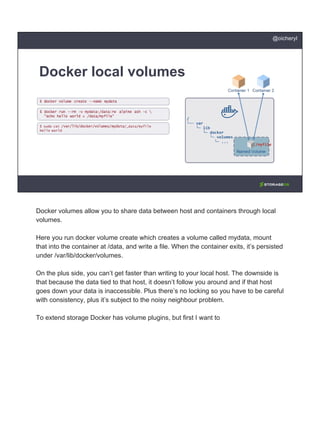 Persistent storage in Docker | PDF