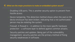 5 Things to Know about Safety and Security of Embedded Systems | PDF