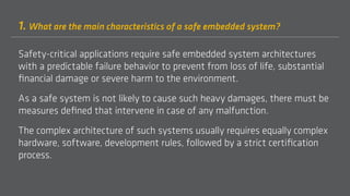 5 Things to Know about Safety and Security of Embedded Systems | PDF