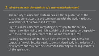 5 Things to Know about Safety and Security of Embedded Systems | PDF