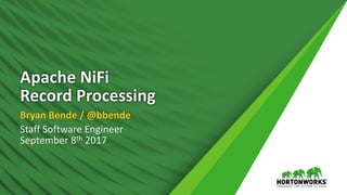 Apache NiFi Record Processing | PDF