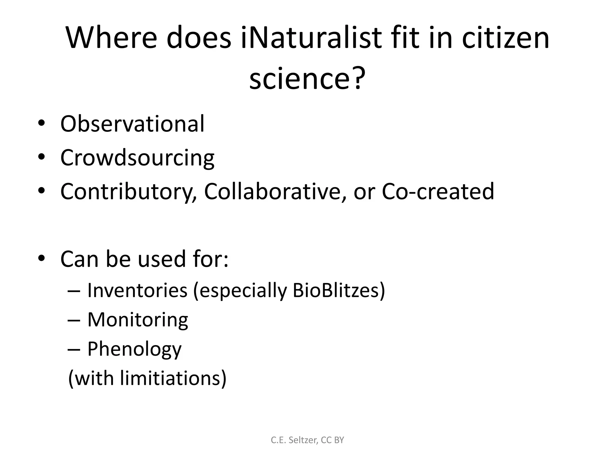 An introduction to citizen science using iNaturalist | PPTX