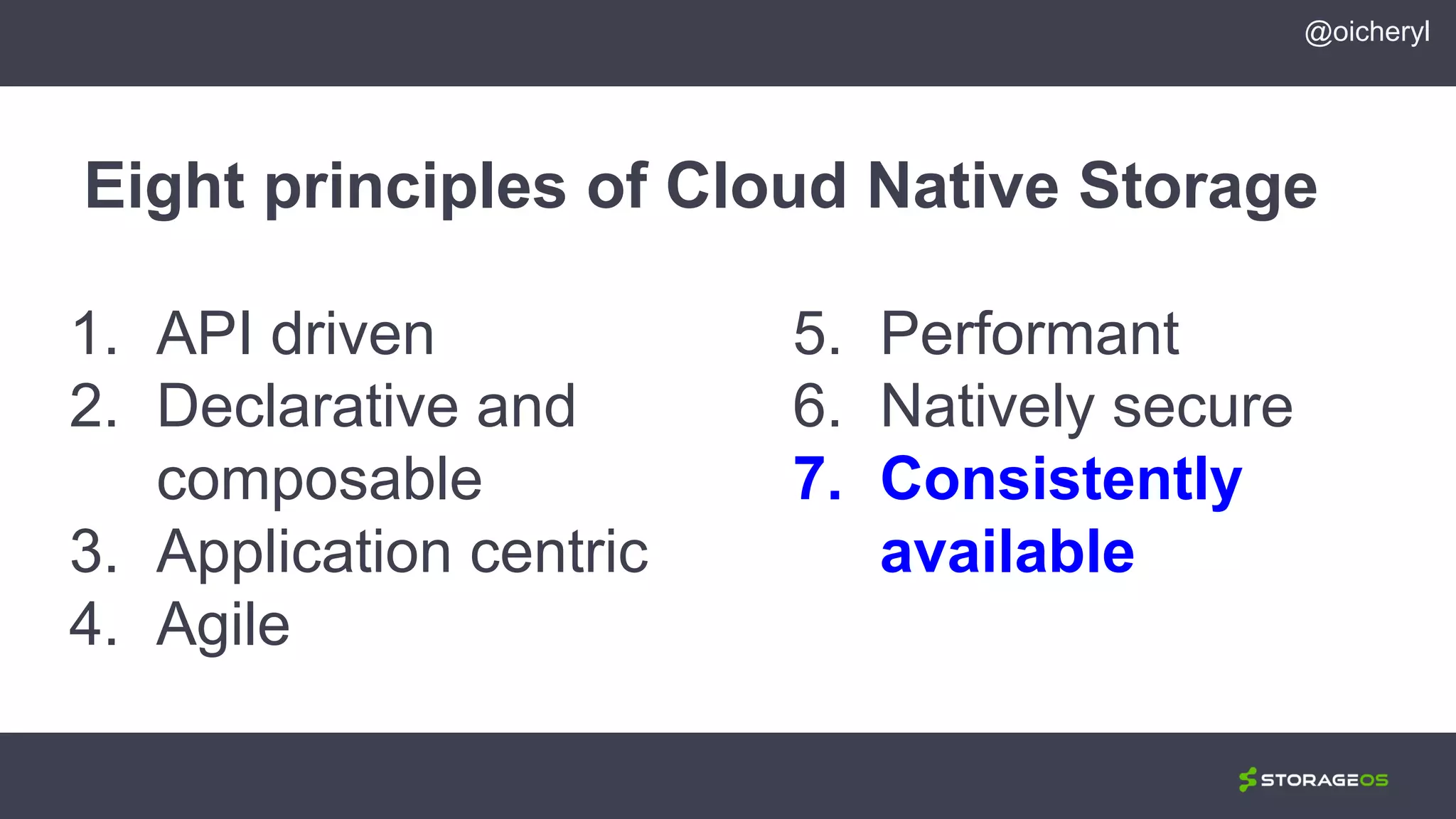 Eight principles of cloud native storage | PDF