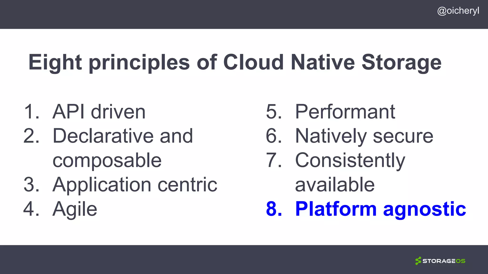 Eight principles of cloud native storage | PDF