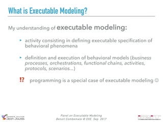 EXECUTABLE MODELING FOR SYSTEMS, SOFTWARE AND CYBER-PHYSICAL SYSTEMS | PPT