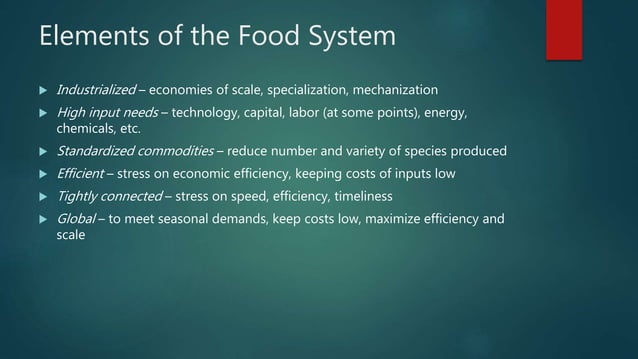 Myra Kraft Open Classroom - January 11, 2017 - The US Food System: An ...