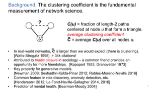 Higher-order clustering coefficients at Purdue CSoI | PPT