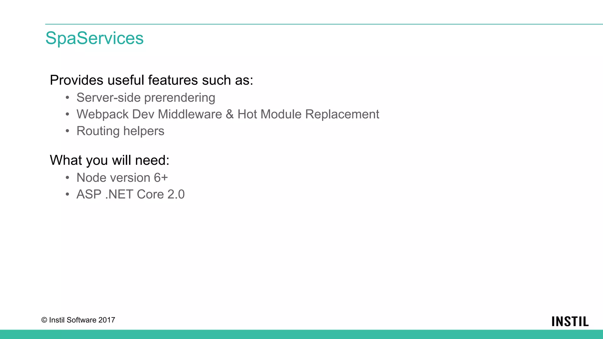 ASP .Net Core SPA Templates | PPTX | Web Development | Internet