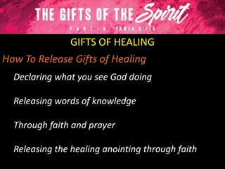 Part-5: The Gifts of the Spirit : Power Gifts | PPTX