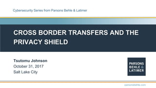 Cross Border Data Transfers and the Privacy Shield | PPTX