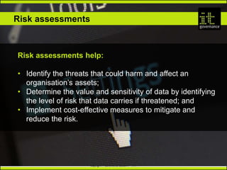 Risk assessments and applying organisational controls for GDPR ...