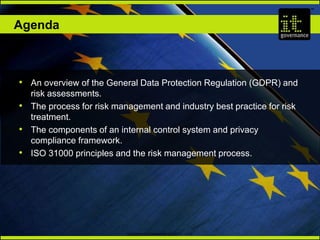 Risk assessments and applying organisational controls for GDPR ...