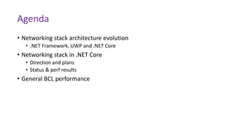 DotNext 2017 in Moscow - .NET Core Networking stack and Performance ...