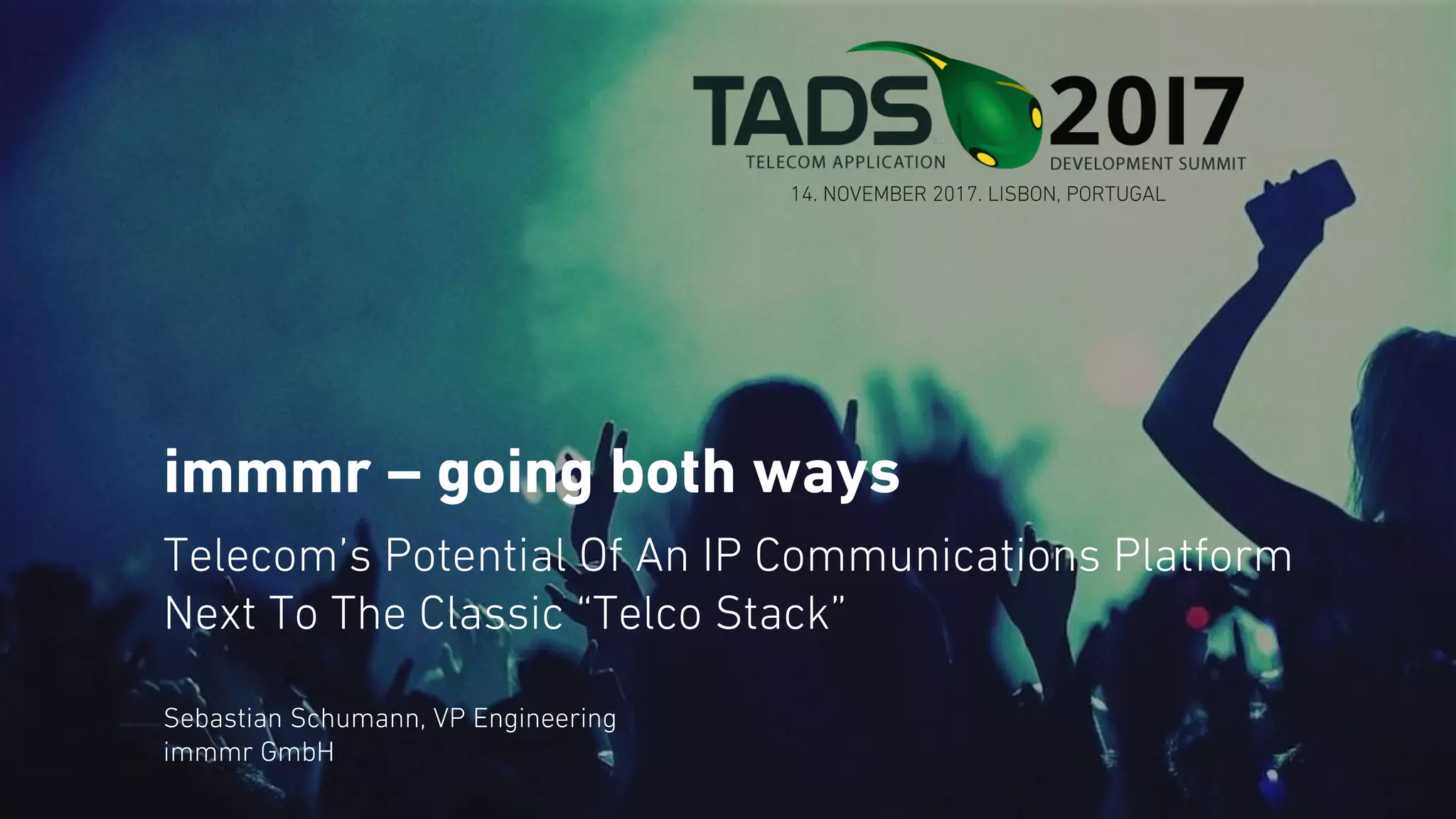 TADSummit, Going both ways - Telecom's potential of an IP comms ...