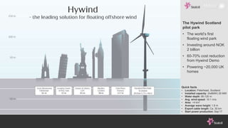 Hywind - riding the next wave of renewables | PPT