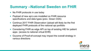 Sweden on fhir - status report | PPT