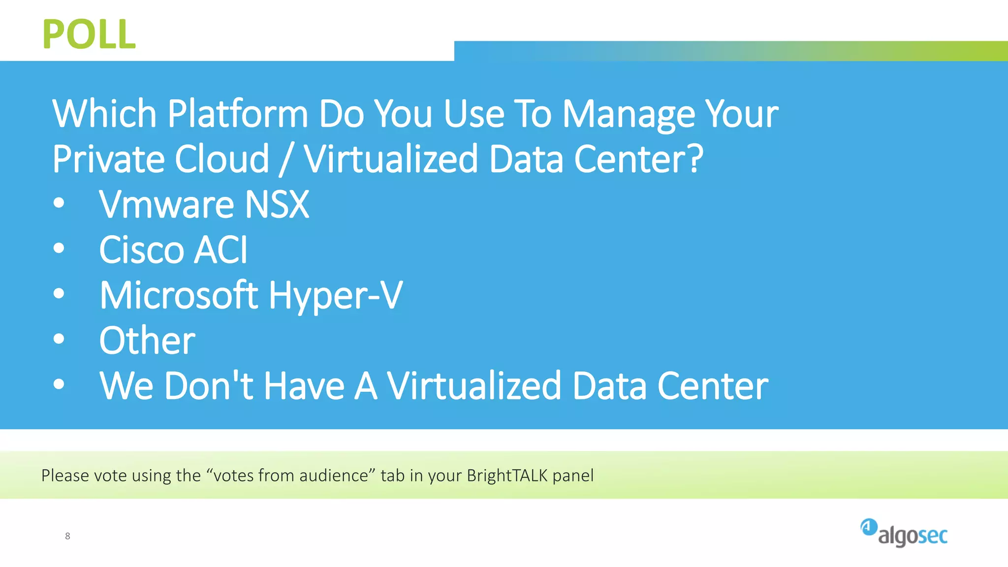 Migrating and Managing Security Policies in a Segmented Data Center | PPT