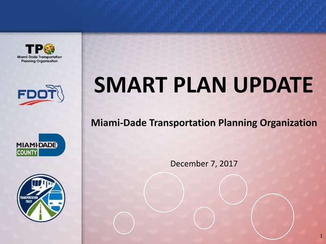 SMART Plan Corridors' PD&Es Update | PPTX