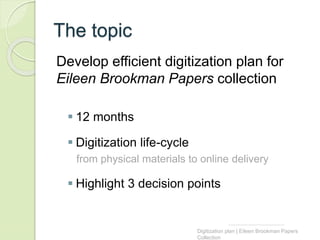 Large-scale digitization plan | UNLV Libraries, Dec 2017 | PPT