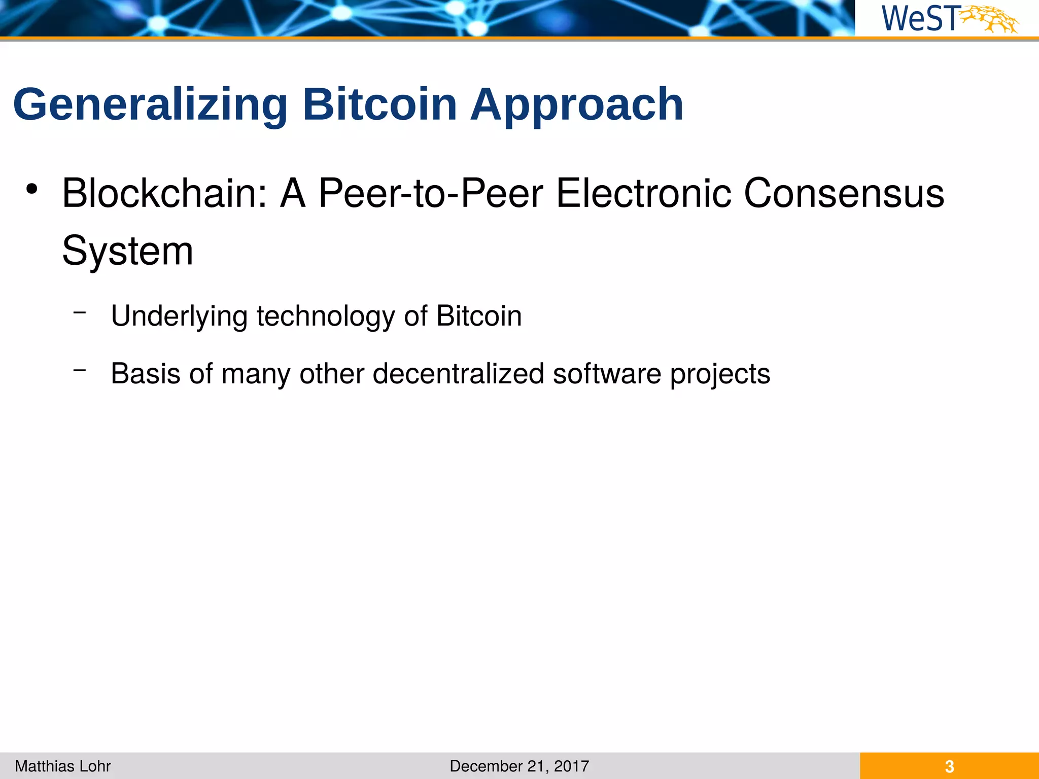 Introducing Blockchains | PPT
