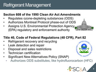 2018 New EPA Refrigerant Management Requirements | PDF