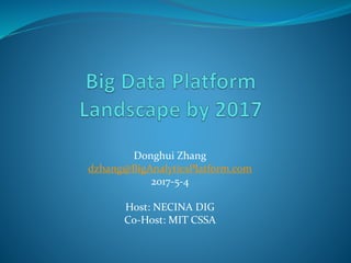 Big Data Platform Landscape by 2017 | PPT