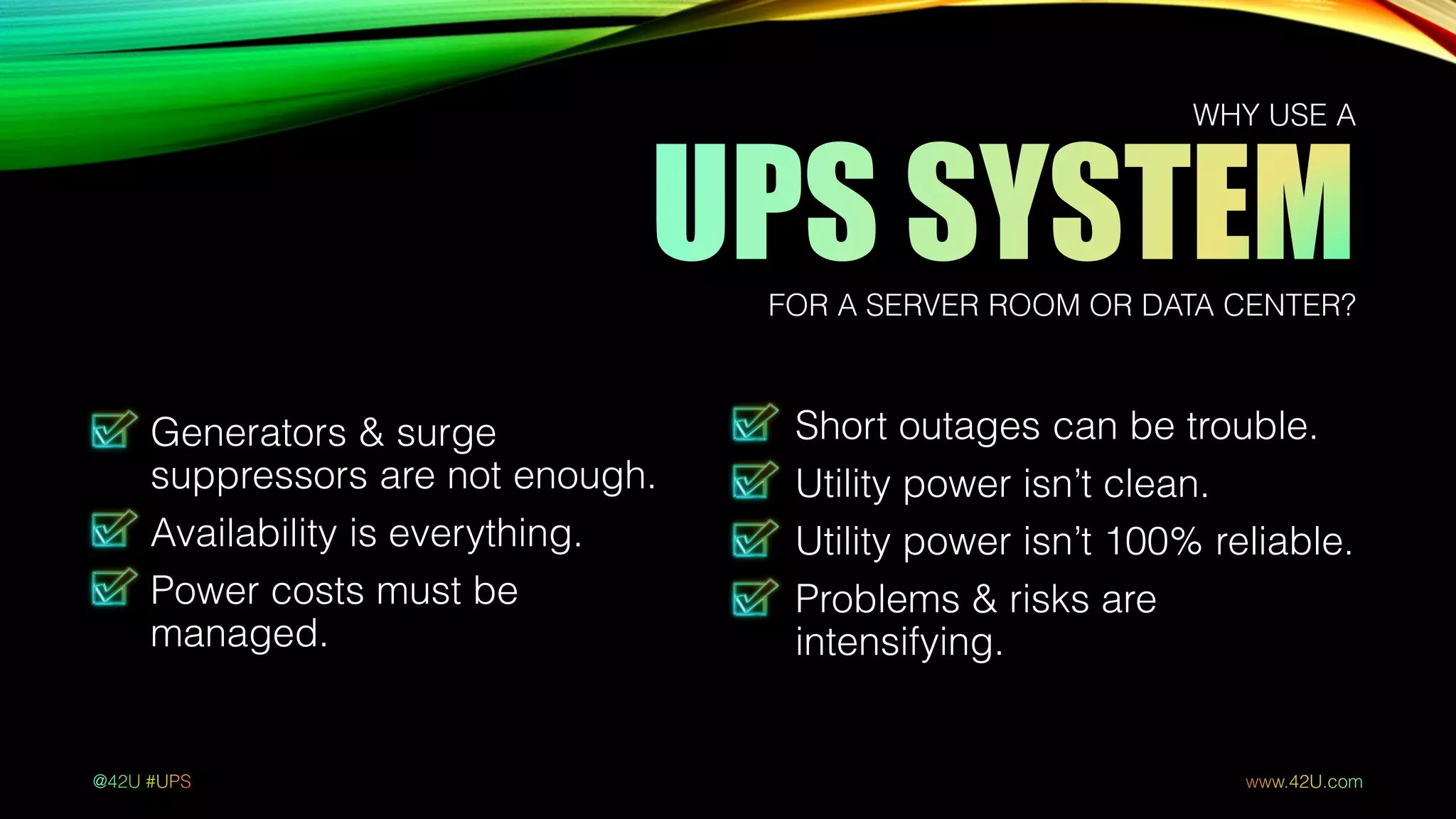 UPS Solutions for the Next Generation Data Center with Jen | PPT