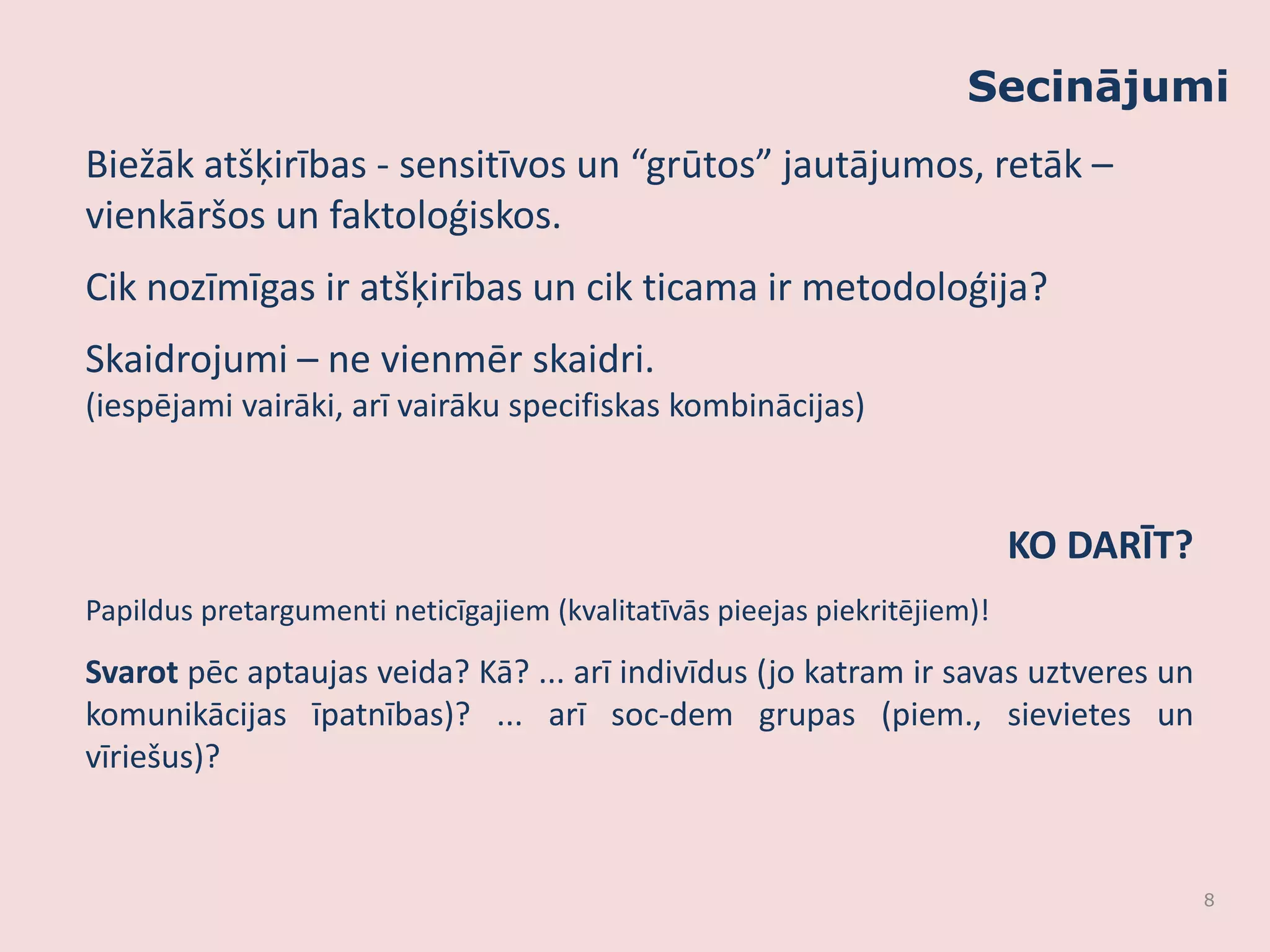 Aptaujas veidu ietekme: CAPI, CATI, CAWI | PPTX