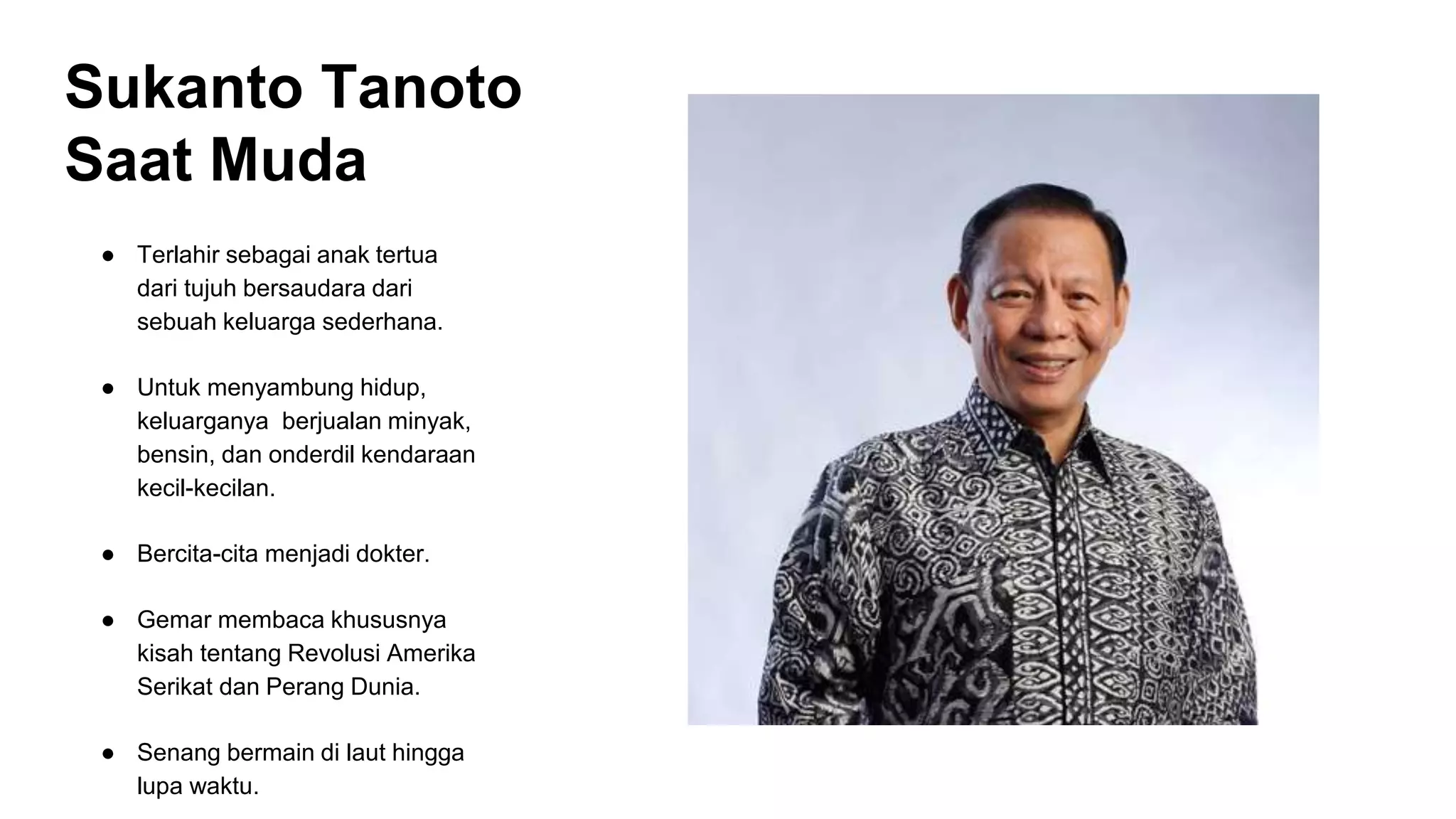 Sukanto Tanoto: Kisah Inspiratif Pengusaha Sukses Indonesia | PPTX