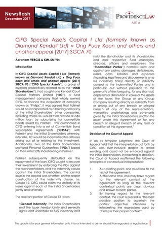 2017.12 CIFG Special Assets Capital I Ltd (formerly known as Diamond ...