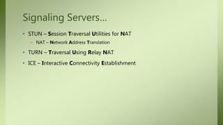 Intro to WebRTC | PPTX | Web Conferencing | Computer Software and ...