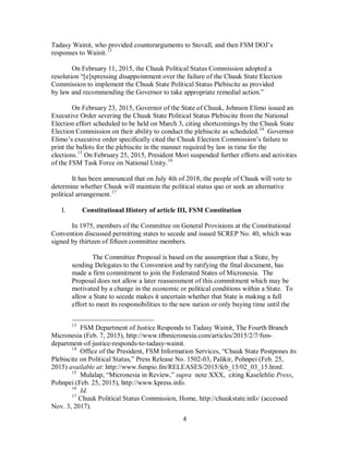 Chuuk Secession Draft Legal Analysis | PDF