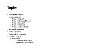 phases of compiler | PPTX