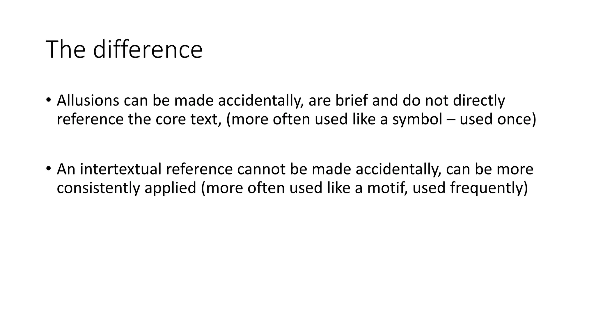 Allusions and Intertextuality in Novels | PPTX