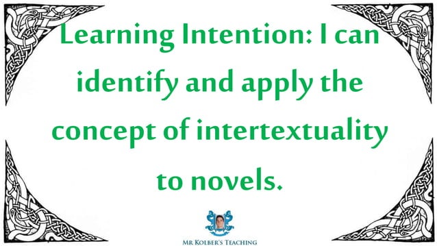Allusions and Intertextuality in Novels | PPTX | Fiction | Books and ...